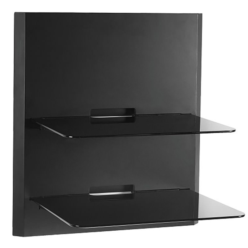 OmniMount OBWF2 Double Glass Low Profile Wall Shelf Surplus Giant